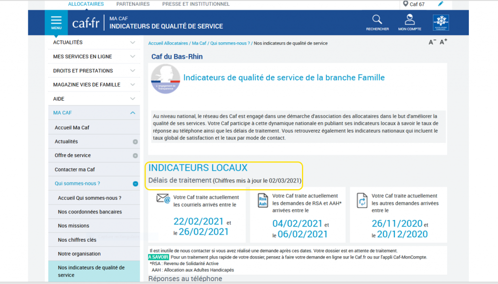 Trouver le site CAF de mon département depuis mon ordinateur | Les ...